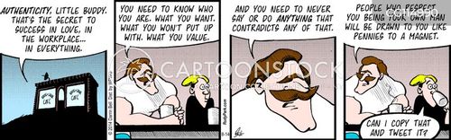 Authenticity Cartoons and Comics - funny pictures from CartoonStock