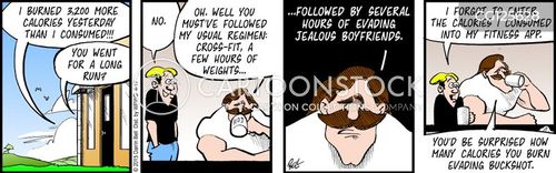Caloric Expenditure Cartoons and Comics - funny pictures from CartoonStock