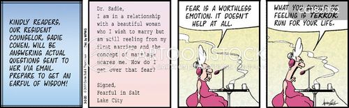 Coping With Fear Cartoons and Comics - funny pictures from CartoonStock