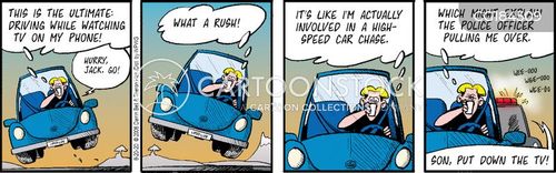 High Speed Chase Cartoons and Comics - funny pictures from CartoonStock