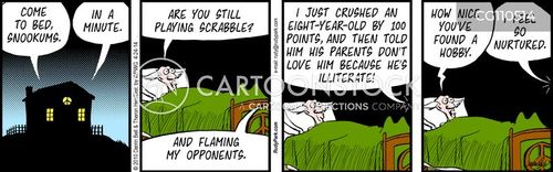 Scrabble Player Cartoons and Comics - funny pictures from CartoonStock