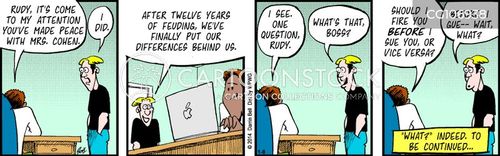 Feuding Cartoons and Comics - funny pictures from CartoonStock