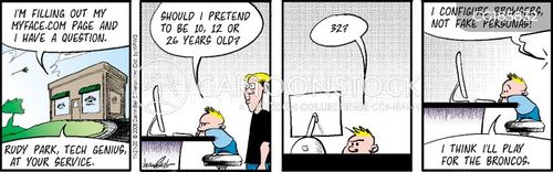 Deceitful Online Personas Cartoons and Comics - funny pictures from ...