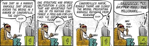 Disaster Watching Cartoons and Comics - funny pictures from CartoonStock
