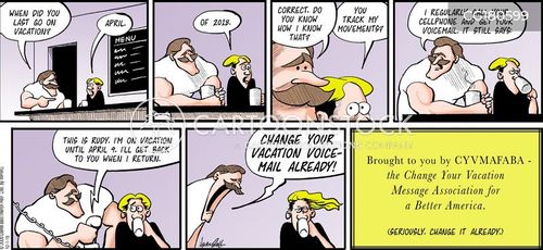 Voicemail Message Cartoons and Comics - funny pictures from CartoonStock