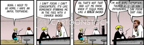 Poor Concentration Cartoons and Comics - funny pictures from CartoonStock