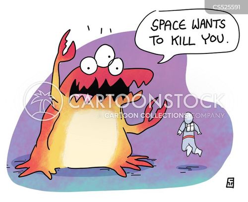 Outer Space Creature Cartoons and Comics - funny pictures from CartoonStock
