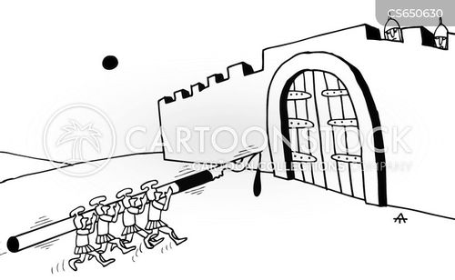 Battering Ram Cartoons and Comics - funny pictures from CartoonStock