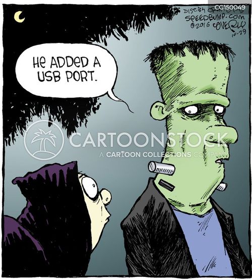 Usb Port Cartoons and Comics - funny pictures from CartoonStock
