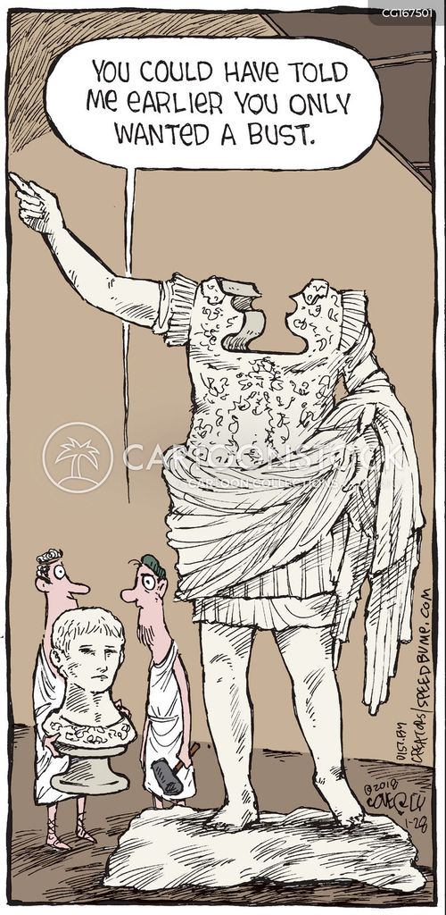 Bust Sculpture Cartoons and Comics - funny pictures from CartoonStock