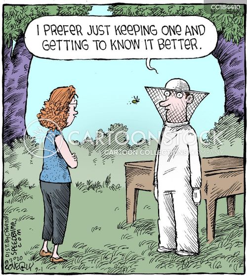 Beekeeper Suit Cartoons and Comics - funny pictures from CartoonStock