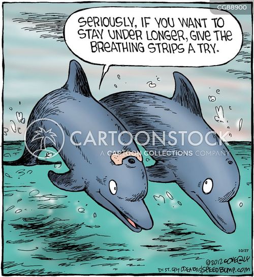 Breathing Underwater Cartoons and Comics - funny pictures from CartoonStock