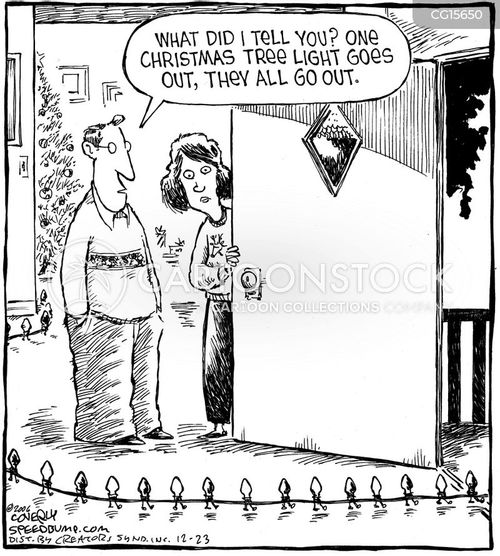 Christmas Tree Lights Cartoons and Comics - funny pictures from ...