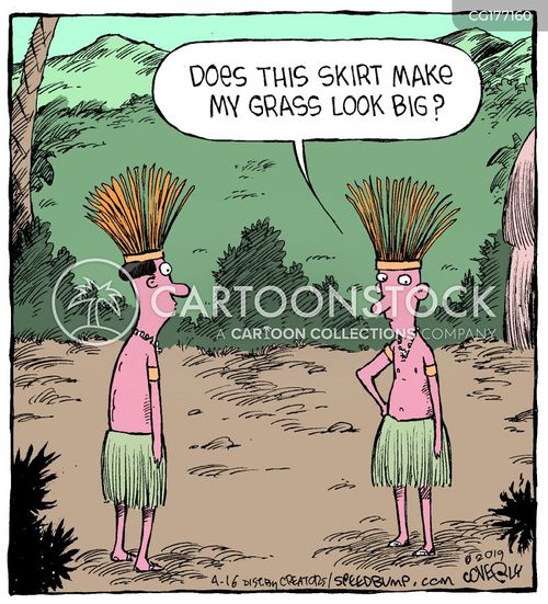 Grass-skirts Cartoons and Comics - funny pictures from CartoonStock
