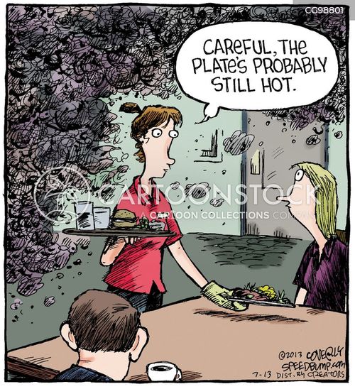 Serving Mishap Cartoons and Comics - funny pictures from CartoonStock