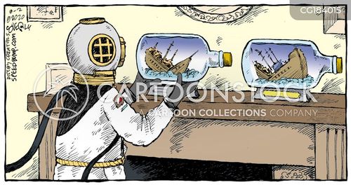 Diving Boat Cartoons and Comics - funny pictures from CartoonStock
