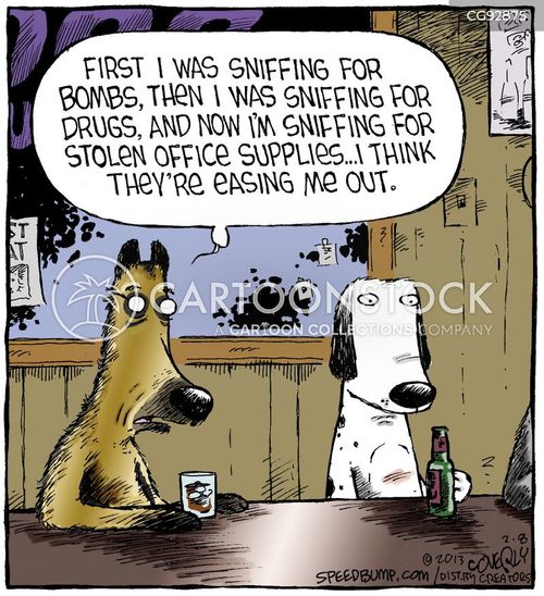 Sniffing Cartoons and Comics - funny pictures from CartoonStock