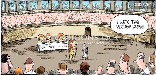 Pledge Drive Cartoons and Comics - funny pictures from CartoonStock