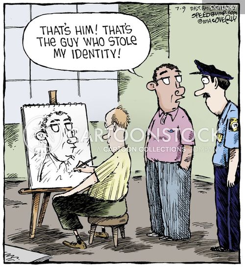 Identity Sketch Cartoons and Comics - funny pictures from CartoonStock