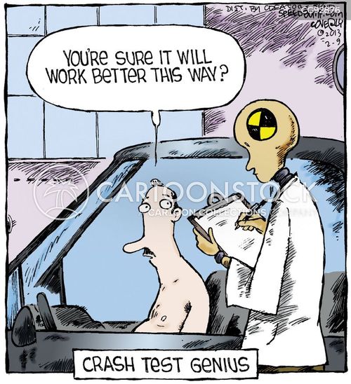 Auto Test Cartoons and Comics - funny pictures from CartoonStock