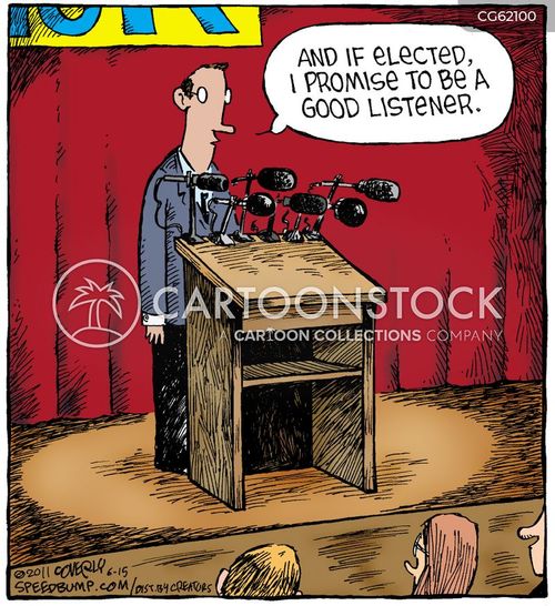 Speech Podium Cartoons and Comics - funny pictures from CartoonStock