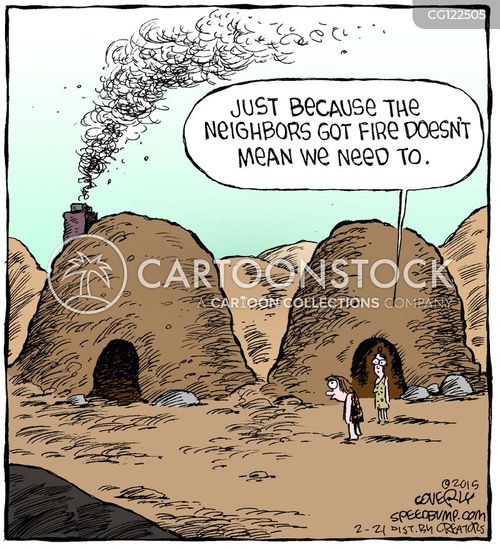 Jealous Neighbors Cartoons and Comics - funny pictures from CartoonStock