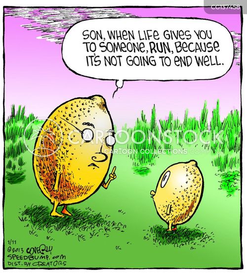 Lemon Challenge Cartoons and Comics - funny pictures from CartoonStock