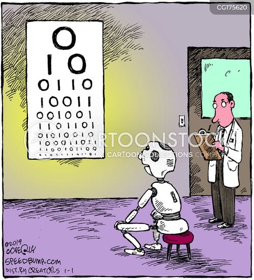 Robot Testing Cartoons and Comics - funny pictures from CartoonStock