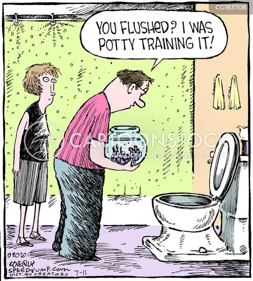 Toilet Flush Cartoons and Comics - funny pictures from CartoonStock