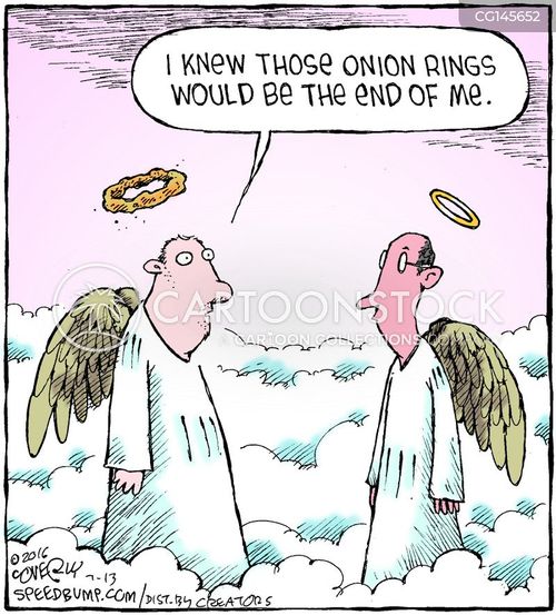 Breaded Onion Rings Cartoons and Comics - funny pictures from CartoonStock