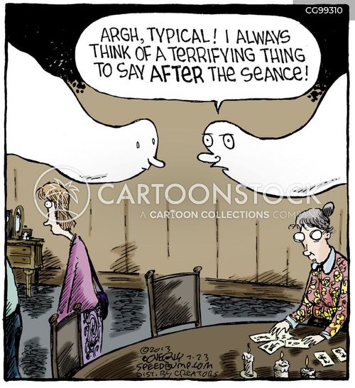 Spirit Medium Cartoons and Comics - funny pictures from CartoonStock