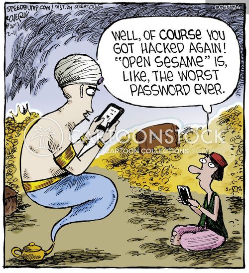 Password Hacking Cartoons and Comics - funny pictures from CartoonStock