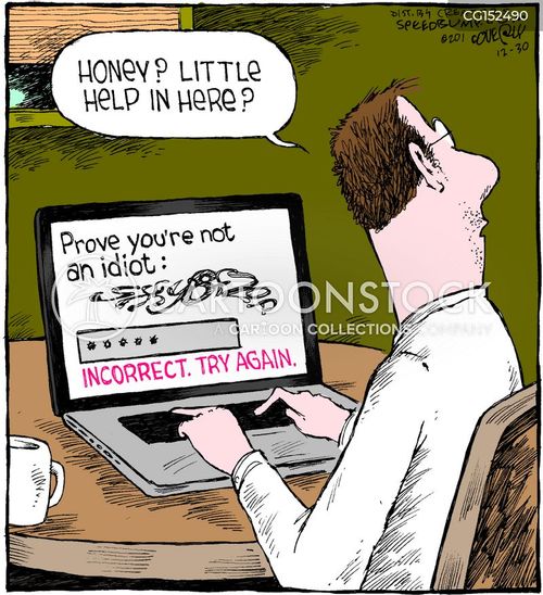 Forgotten Password Cartoons and Comics - funny pictures from CartoonStock