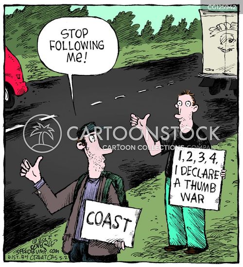 Hitchhikes Cartoons and Comics - funny pictures from CartoonStock