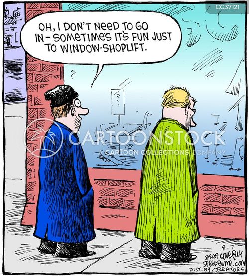 Shoplifting Cartoons and Comics - funny pictures from CartoonStock