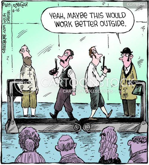 Dueled Cartoons and Comics - funny pictures from CartoonStock