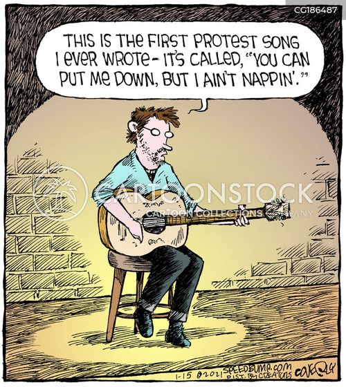 Protest Song Cartoons and Comics - funny pictures from CartoonStock
