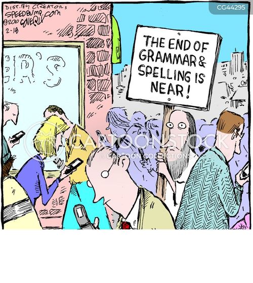 Grammar Text Cartoons and Comics - funny pictures from CartoonStock