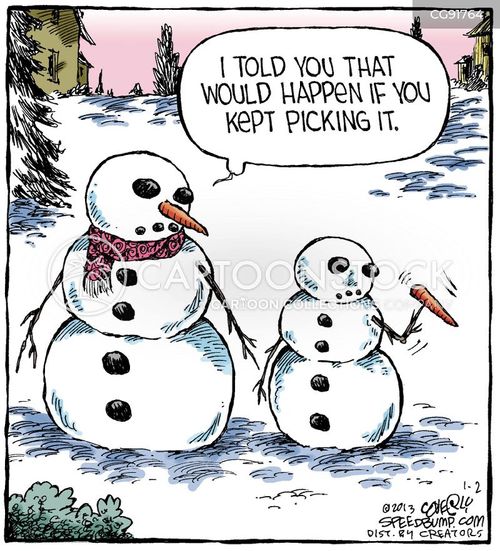 Snowman's Nose Cartoons and Comics - funny pictures from CartoonStock
