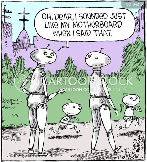 Robot Parenting Cartoons and Comics - funny pictures from CartoonStock