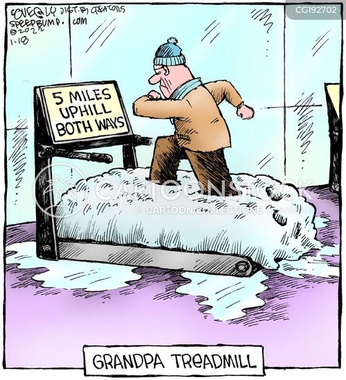 Five Mile Walk Cartoons and Comics - funny pictures from CartoonStock