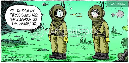 Waterproof Covers Cartoons and Comics - funny pictures from CartoonStock