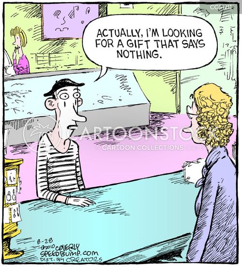 Present Shop Cartoons and Comics - funny pictures from CartoonStock