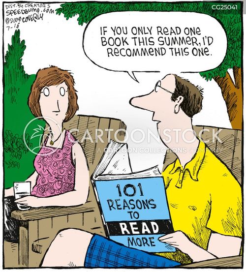 Book Recommendation Cartoons and Comics - funny pictures from CartoonStock
