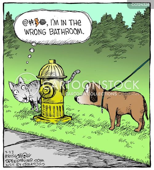 Public Urination Cartoons and Comics - funny pictures from CartoonStock