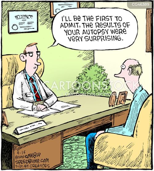 Autopsy Cartoons and Comics - funny pictures from CartoonStock