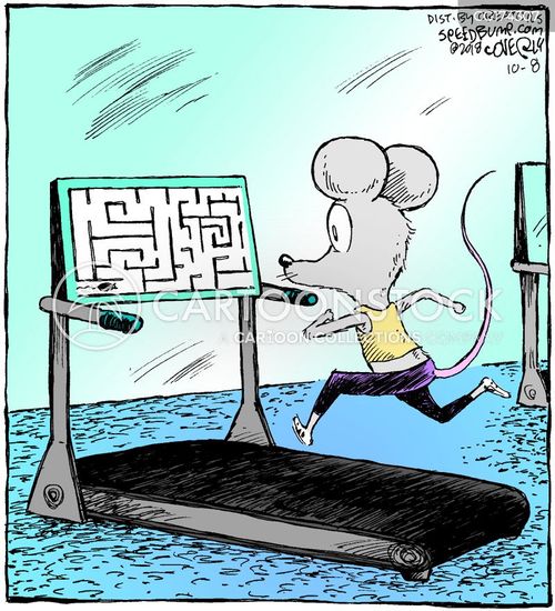 Maze Running Cartoons and Comics - funny pictures from CartoonStock