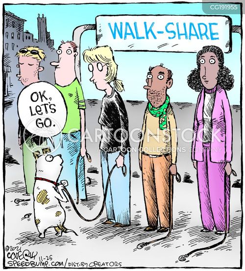 Walk-share Cartoons and Comics - funny pictures from CartoonStock