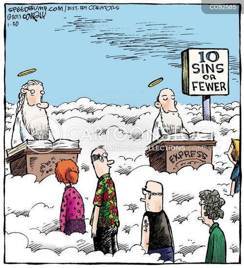 Secret Sin Cartoons and Comics - funny pictures from CartoonStock