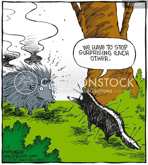 Skunk Smell Cartoons and Comics - funny pictures from CartoonStock